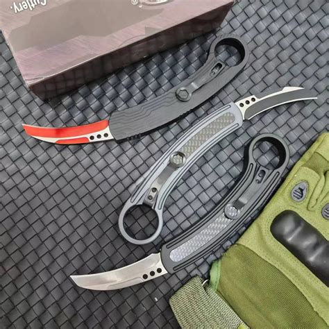 Pocket Knife 440c Steel Blade Aluminum Handle Camp Fire Comforts