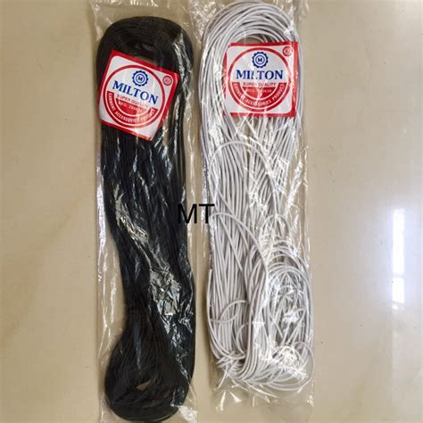 Jual Tali Sengkelit 2 Mm Putih Hitam Shopee Indonesia