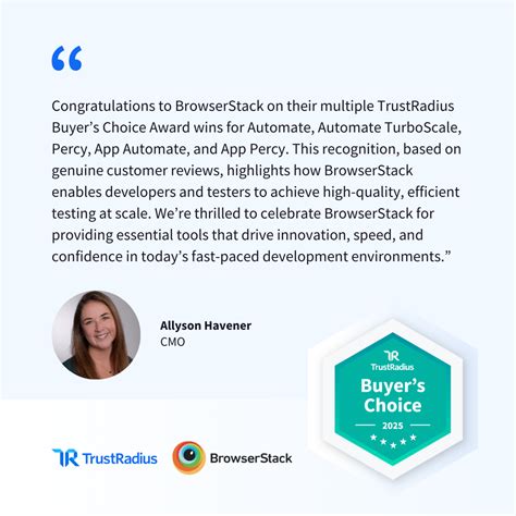 browserstack wins the trustradius 2025 buyer s choice award
