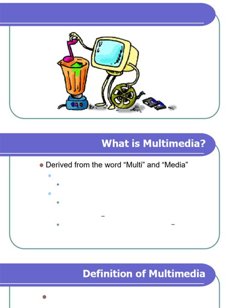 Introduction To Multimedia Basics Pdf Multimedia Graphics