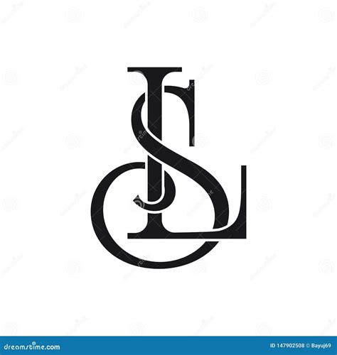 Initial LS Letter Ideas Design Vector Illustration Stock Vector ...
