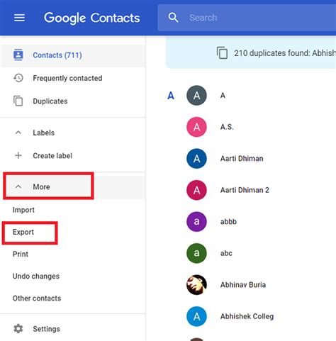how to export android phone contacts to csv or excel file covve