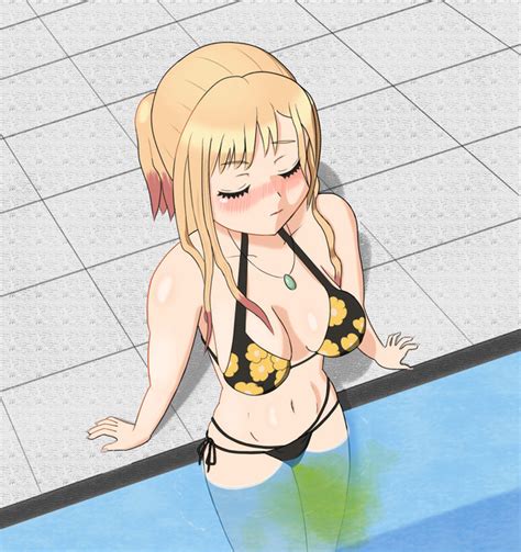 Rule 34 1girls Bikini Blonde Hair Blush Closed Eyes Have To Pee In Pool In Water Kaede Kkart