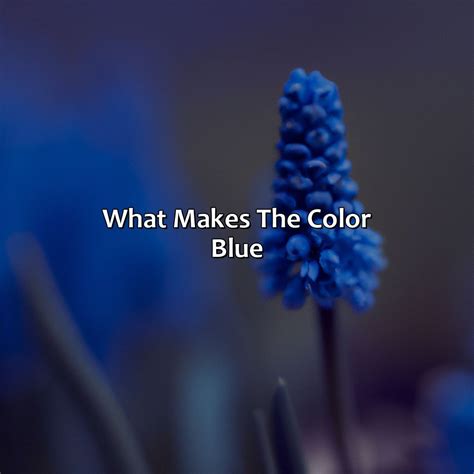 What Makes The Color Blue