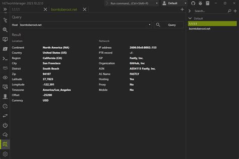 IP Geolocation NETworkManager