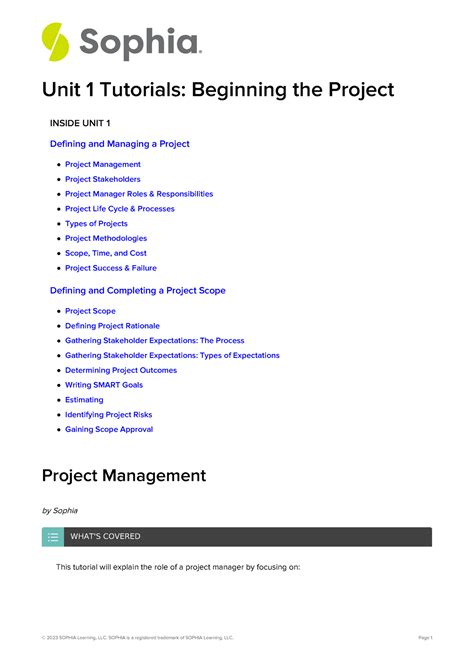 Unit 1 Tutorials Beginning The Project Unit 1 Tutorials Beginning