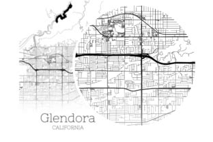 Glendora California City Map Graphic By Svgexpress · Creative Fabrica