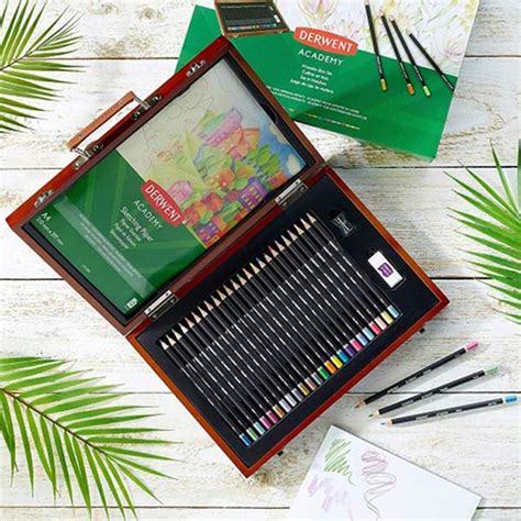 Class101 [더웬트] 아카데미 색연필 우든박스 세트