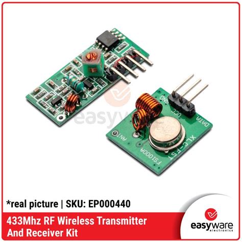 Module 433mhz Rf Wireless Transmitter And Receiver Kit 5v Dc Shop Tokopedia