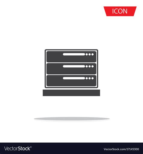 Computer Server Icon Symbols Royalty Free Vector Image