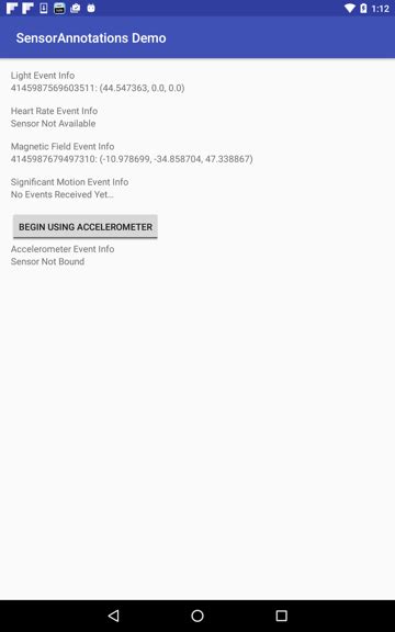 Github Dvoiss Sensorannotations Android Annotate Methods To Use As Listeners For A Sensor