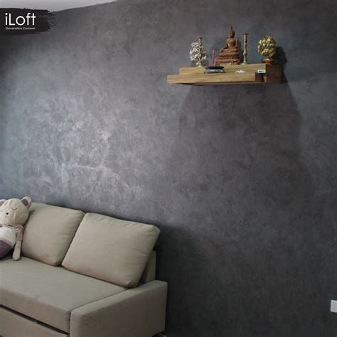 Iloft Mixed สีปูนขัดมันผสมเสร็จ พร้อมใช้งาน สี ลอฟท์ No 3 Dark Iloft Decoration Cement Thaipick