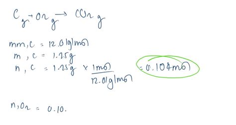 Solved Consider The Following Reaction C S O2 G →co2 G What Volume Of Oxygen Gas At 25 C