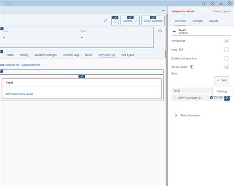 How To Embed An ERP Mash Ups To The Sales Service SAP Community