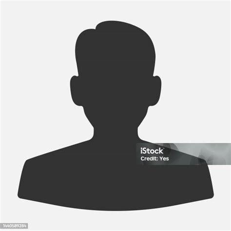 남자 프로필 글리프 아이콘입니다 익명 문서 사진 벡터 그림 Anonymous Activist Network에 대한 스톡 벡터