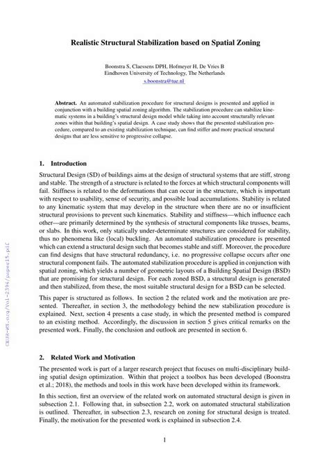 Pdf Realistic Structural Stabilization Based On Spatial Zoning