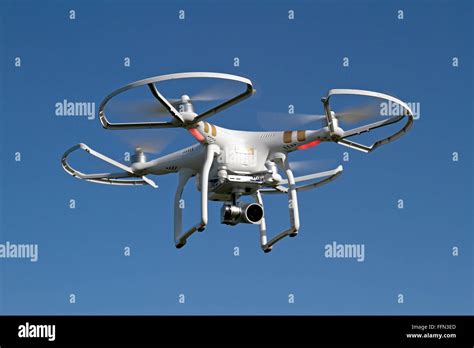 A Dji Phantom Professional Quadcopter Or Drone With Safety Prop