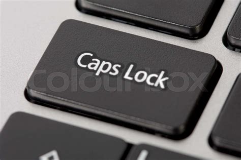 Caps Lock Button Stock Image Colourbox