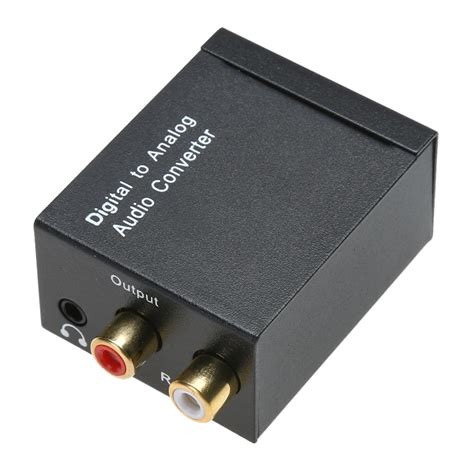 35mm Optical Coaxial Toslink Digital To Analog Audio Rca Converter
