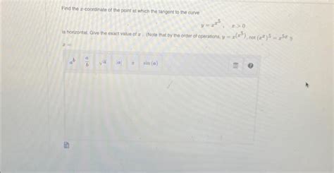 Solved Find The X Coordinate Of The Point At Which The Chegg