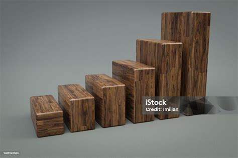 나무 큐브 계단 상승 그래프 연속 무한 Colorfull 배경 3d 일러스트레이션 0명에 대한 스톡 사진 및 기타 이미지 0