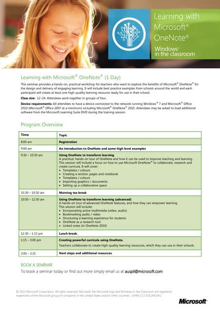 One Note Class Notebook Examples Pptx