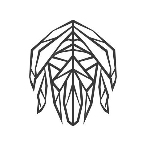 Abstract Geometric Design With Sharp Points And Intersecting Lines Premium Ai Generated Vector