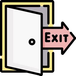 Exit Door Free Signaling Icons