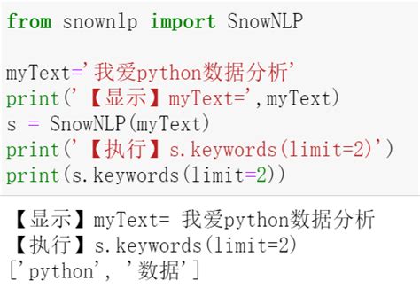 提取文本关键字snownlp模块snowlp提取关键词程序 Csdn博客