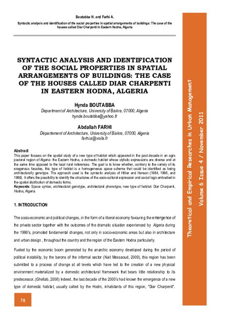 pdf syntactic analysis and identification of the social properties in