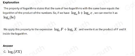 Solved Express As A Single Logarithm Assume All Variables Choose Log Tflog Tx Expressed As