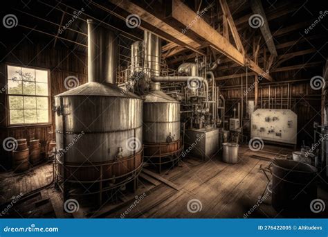 Maple Sap Evaporator Being Used To Create Pure Maple Syrup From Fresh