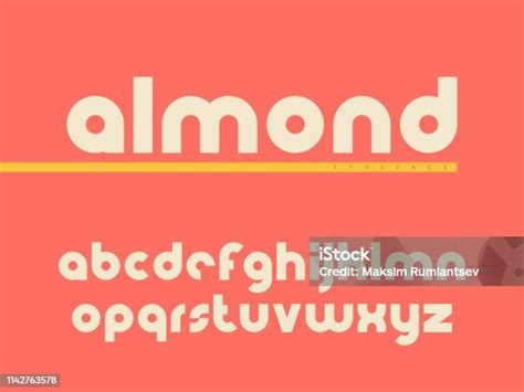 반올림 된 소문자 글꼴입니다 라틴어 알파벳 문자입니다 벡터 일러스트 컴퓨터 글자에 대한 스톡 벡터 아트 및 기타 이미지