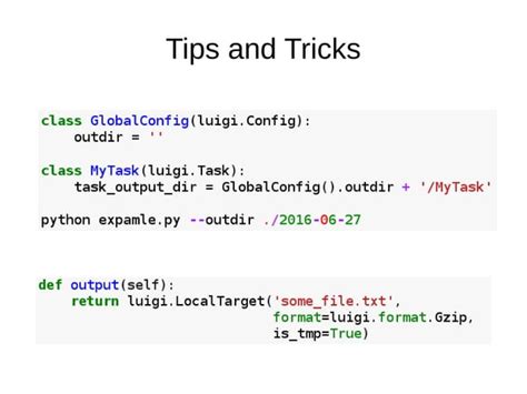 Luigi A Python Framework For Data Processing And Pipelining Ppt