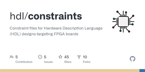 Github Hdlconstraints Constraint Files For Hardware Description