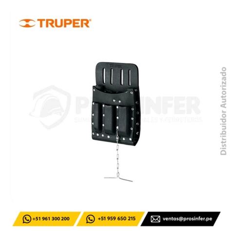 Porta Herramientas De Cuero 11 Compartimentos Truper 11514 En Perú