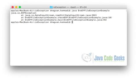 How To Solve Java Io Ioexception Examples Java Code Geeks