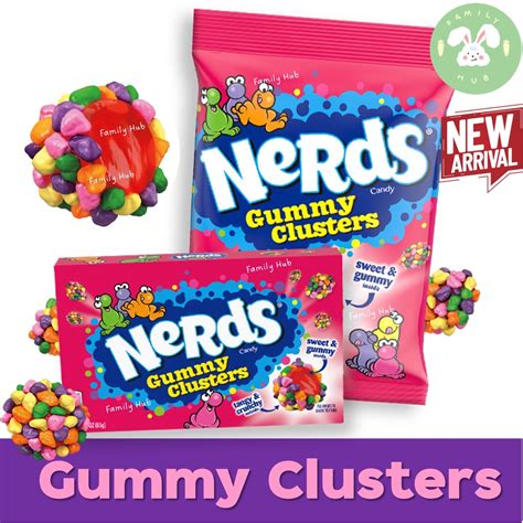Big Chewy Nerds Candy 170g Nerds Gummy Clusters Rainbow 85g บก ชวว เนรดส แคนด ลกอม