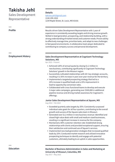 Sales Development Representative Cover Letter Examples And Templates