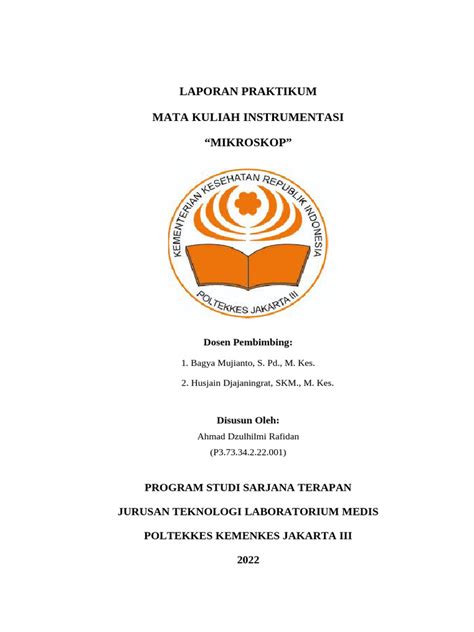 Laporan Praktikum Pengenalan Dan Penggunaan Mikroskop Pdf