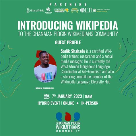 Ghanaian Pidgin Wikimedians Community On Twitter Rt Ghpidginwiki 2 More Days To Go For De