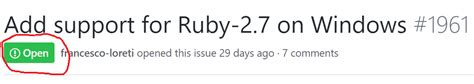 Add Support For Ruby 27 On Windows · Issue 1961 · Sparklemotionnokogiri · Github