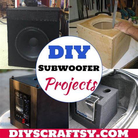 DIY Subwoofer Projects You Can Make At Home DIYsCraftsy