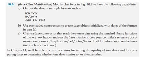 modify class date in fig 10 8 to have the following