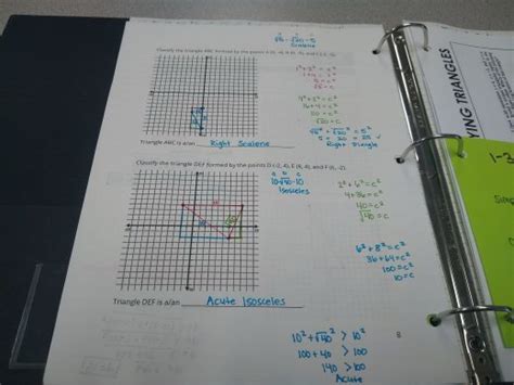 Pythagorean Theorem And Distance Formula Notes Math Love