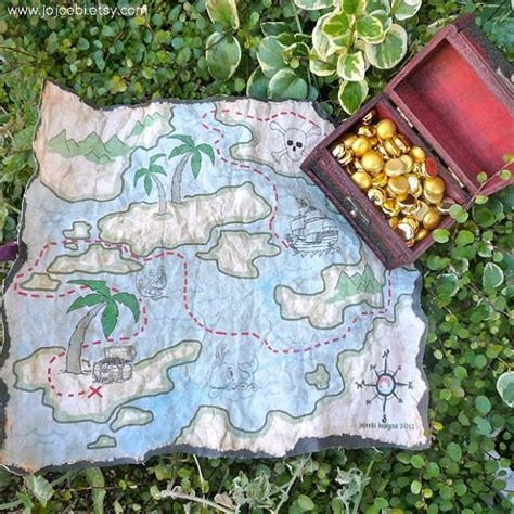 Cloth Treasure Map Treasure Maps Pirate Maps Crafts