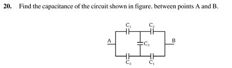 Solved Find The Capacitance Of The Circuit Shown In Figure Chegg