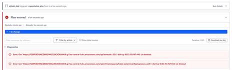 Getting 504 While Connecting The Eks Cluster From The Terraform Cloud
