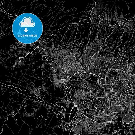 Cimahi Indonesia Pdf Vector Map Black And White Hebstreits