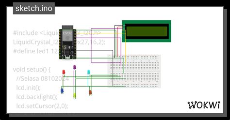 122 Lcd I2c Wokwi Esp32 Stm32 Arduino Simulator